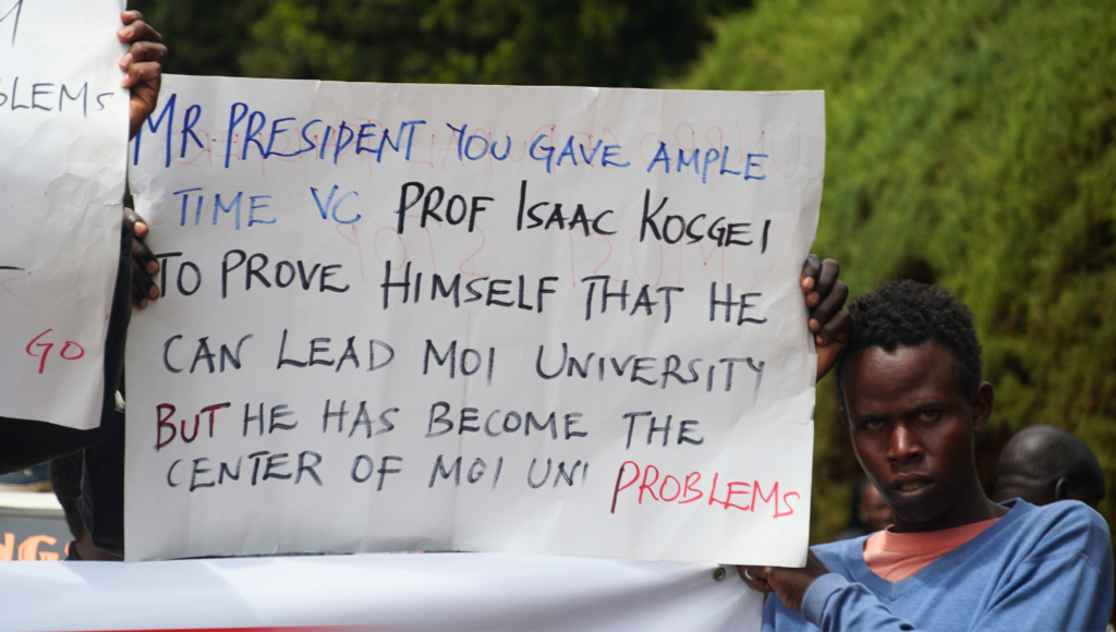 In Pics Moi University Community Demos demanding Ouster of VC Prof Kosgey - HUBZ MEDIA