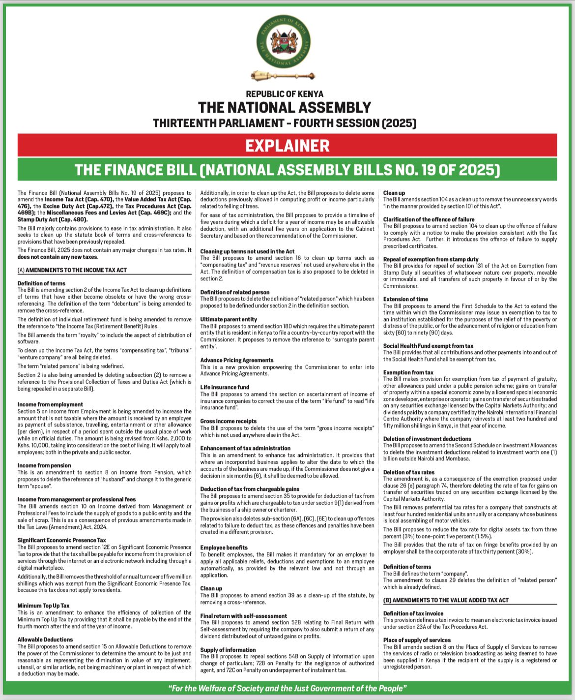 Highlights from the Finance Bill 2025: Key Tax Proposals and Reforms ...