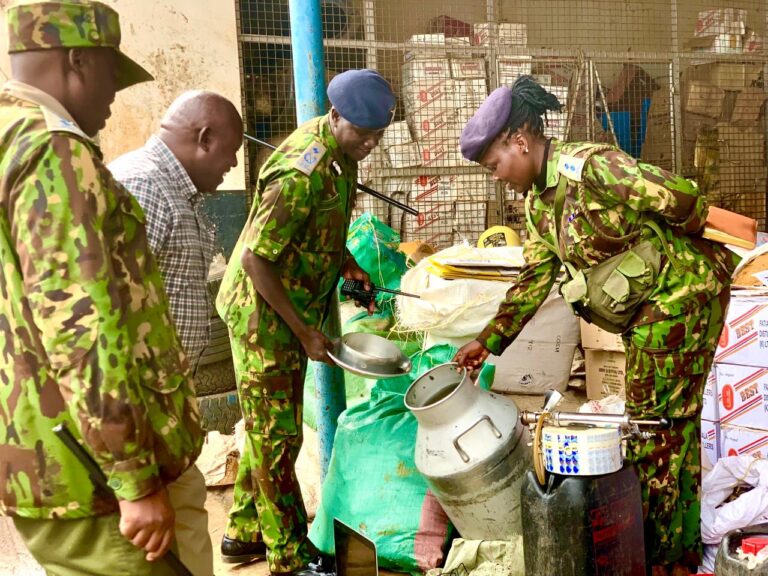 Police Uncover Major Illicit Alcohol Operation in Eldoret - HUBZ MEDIA